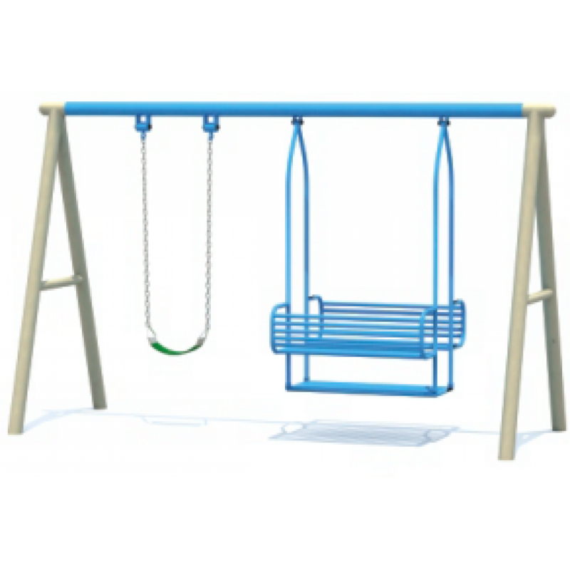 Buy Myts Lakeshore Fun-Glider with Single Swing online for Kids