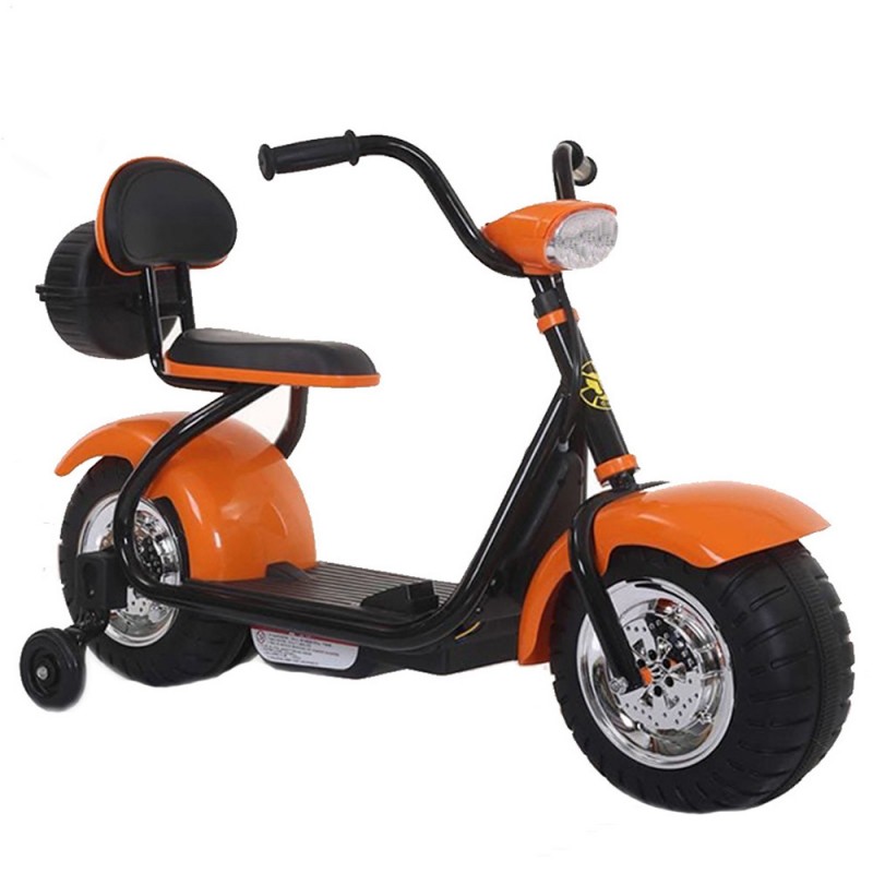Buy Coco Harley Motorcycle 6v Ride on Orange online for Kids