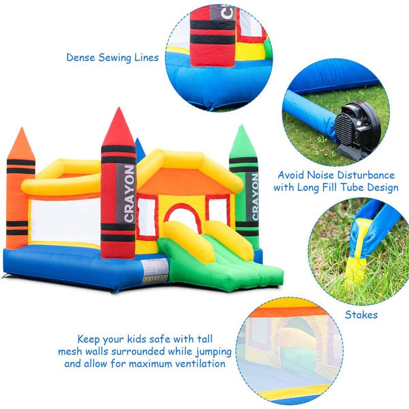 Buy Jump N Joy Color Crayon Slide Castle online for Kids