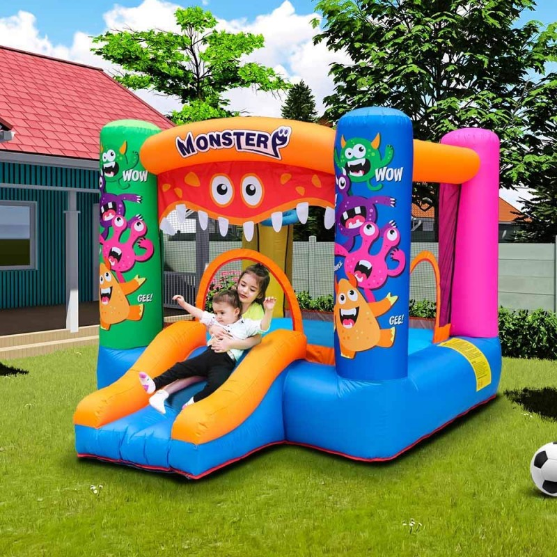 Buy Myts - Monster Inflatable Bounce House & Bouncy Castle Slide online ...